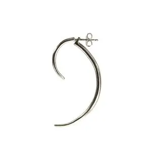 AKI ROC JEWELRY Front-back Hoop Earring "single" -sterling - Silver