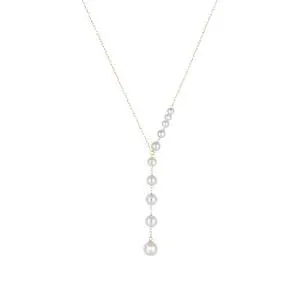 ROSEATE JEWELRY Roseate Akoya Graduated Pearl Necklace In Yellow - Gold