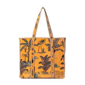 CYC Jungle Velvet Tote - Yellow