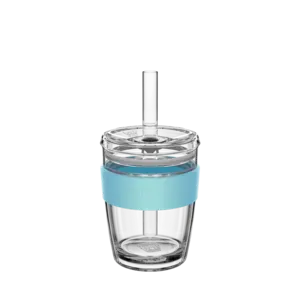 KEEPCUP Cold Cup Longplay Boba Straw Lid -12oz/340ml Reusable Coffee Cup Cloud - Blue