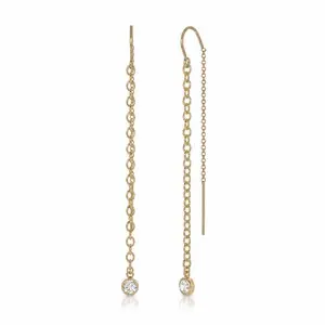 HEATHER HAWKINS Ray Of Light Threader Earrings 14k -filled - Gold