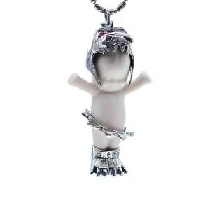 GEM KINGDOM White / Silver Happy Baby Dragon White And Silver - White/silver