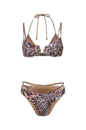LUNA B Two-piece Kiara Bikini - Brown