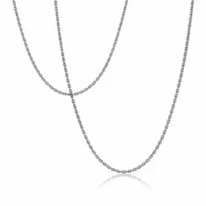 CARTOGRAPHY Diamond Life Petit Link Cable Chain In Sterling - Silver