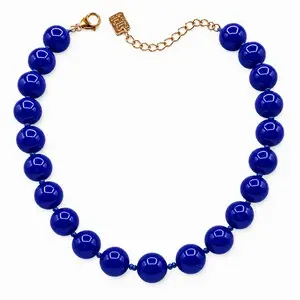 MICHAEL NASH JEWELRY Abigail Jasper Semi Precious Bead Necklace - Blue