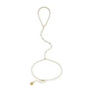 LYA SOUL JEWELRY Neutrals Sia Hand Chain - Gold