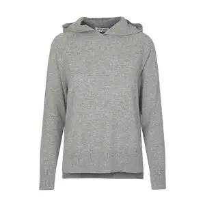 TIRILLM Ida" Cashmere Hooded Pullover - Grey