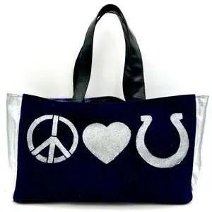 LYNN TALLERICO Mahjong Tote In Navy - Blue