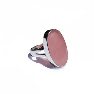 FV JEWELLERY La Stèle Rose Quartz Ring