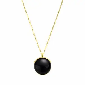 ORMIRO Shungite Emf Protection Pendant Necklace