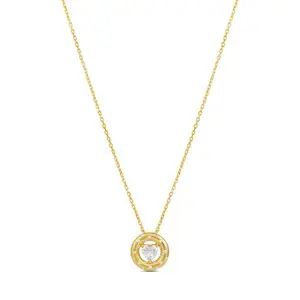 SHYMI Round Heart Pendant Necklace