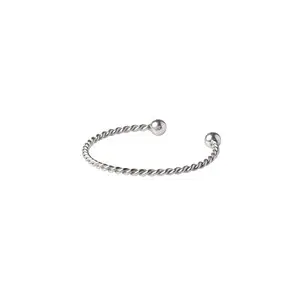 OTHER UK Twisted Cuff Bracelet - Silver