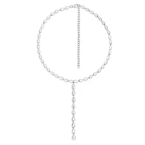 LUCY QUARTERMAINE One Strand Necklace - Silver