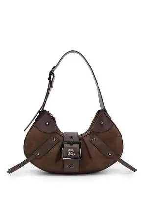 A BY ANYAH Ange Rusty Chocolate Mini Shoulder Bag