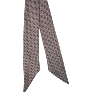 LAZYJACK PRESS The Belvedere Scarf: All Tied Up In Cranberry & Sage - Green