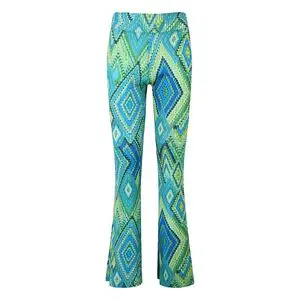 BEATRICE VON TRESCKOW Printed Stretch Flare Trousers - Green