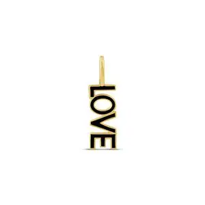 SHYMI Gold / Black Enamel Love Charm Black - Gold/black