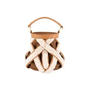 OTRERA Fluffy Olina Crossbody – Tan - Brown