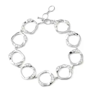 LUCY QUARTERMAINE Sterling White Topaz Volcan Bracelet - Silver