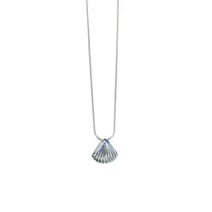 EVERY WAVE Whisper Shell Pendant Sterling Necklace - Silver