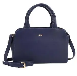 Paul Costelloe Giselle Leather Crossbody Bag - Blue