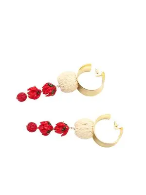 SITA NEVADO Dragon Earrings - Red