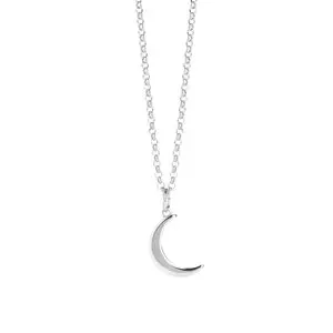 MURU Mini Crescent Moon Necklace - Silver