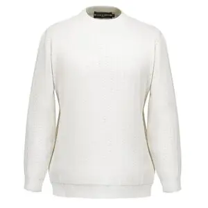 SMART AND JOY Textured Knit Jumper - White