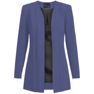 Layo G Pleated Stretch Blazer — Ocean