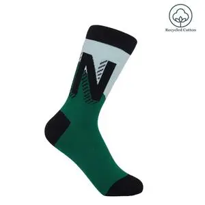 PEPER HAROW - MADE IN ENGLAND Alphabet ’s Socks – N - Green