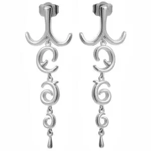 LUCY QUARTERMAINE Elet Chandelier Earrings - Silver