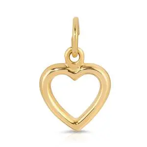 Maya Brenner Designs Cut Out Heart Charm - Gold