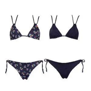 AULALA PARIS Aulala X Percheye Reversible Bikini Macaron - Blue