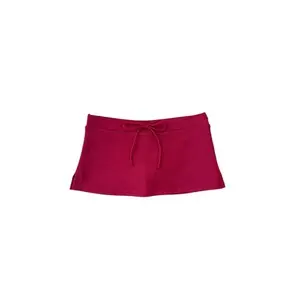 GIGI CLOTHING Micro Mini Skirt In Berry Kiss - Red