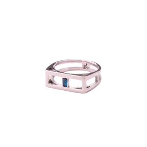 MIDDLE FINGER Center Of Attention In & Sapphire - Silver