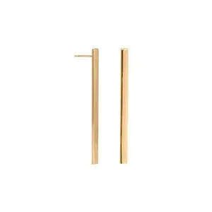 EDGE ONLY Bar Earrings Long 18ct Vermeil - Gold