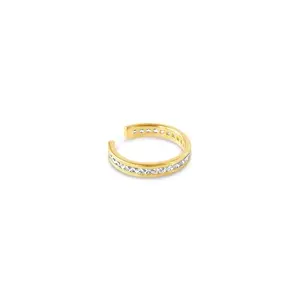 GLAMROCKS JEWELRY Pavé Ear Cuff - Gold