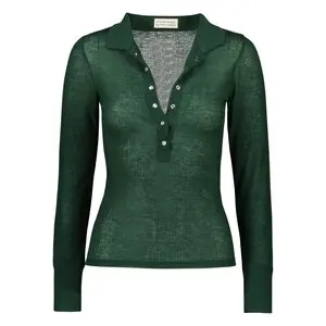 MARIANNE BY MARIE JORDANE Britney Polo Neck Sweater - Green