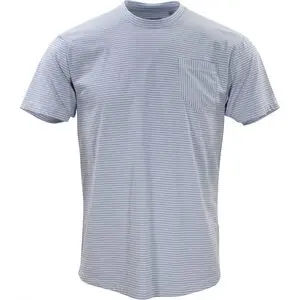 LORDS OF HARLECH Tate Crew Sky & White Stripe - Blue