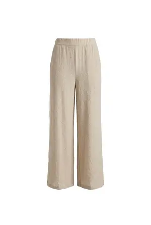 JAMES LAKELAND Relaxed Pull-on Trousers – Oatmeal - Brown