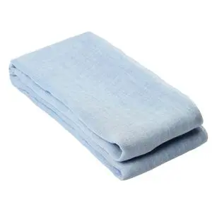 HERITAGEMODA Handmade Powder Linen Scarf - Blue