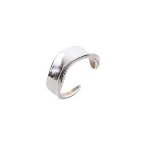 SPERO LONDON Large Contour Stack Sterling Ring - Silver