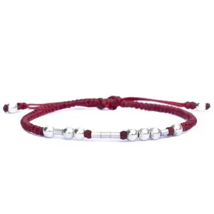 HARBOUR UK Morse Code Waterproof Bracelet – Love Bracelet - Red