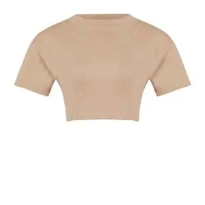 PCFG Neutrals / Free Heaven Crop Tshirt Warm Taupe - Brown
