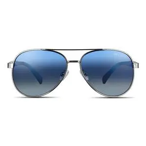 VELVET EYEWEAR Aviator Flash Sunglass Style Bonnie - Silver