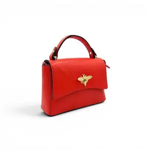 FRANCHETTI BOND Bee Italian Leather Hot Coral - Orange