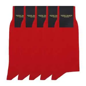 PEPER HAROW - MADE IN ENGLAND Grooms’s Socks Bundle Classic - Red