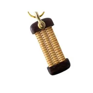 WHALE TAIL WEAVING Neutrals / The Beach House Keychain - Brown