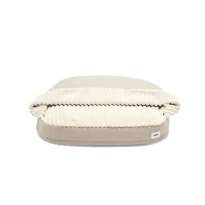 CAFIDE Neutrals Hooded Dog Bed In Chenille Maso - Beige