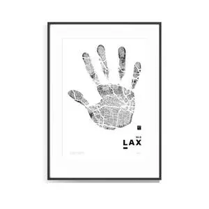 Curiosity Snug Hi-five Series Lax Los Angeles Limited Edition Print - Black